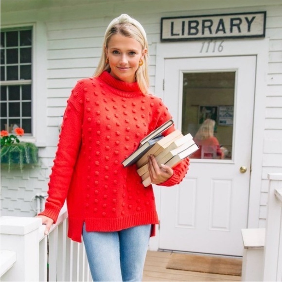 Tuckernuck | Sweaters | Tuckernuck Sweater Alice Turtleneck Popcorn Dot ...